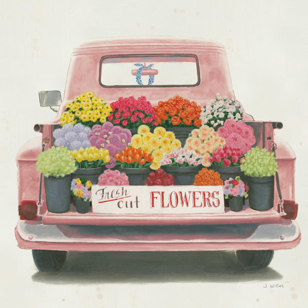 Rosalind Wheeler Adhafera Beautiful Country III Sq Pink On Canvas by James Wiens Print - Wayfair ...